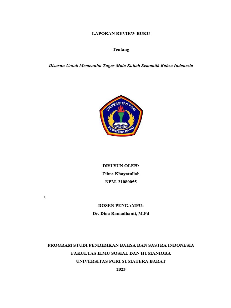 Laporan Review Buku | PDF