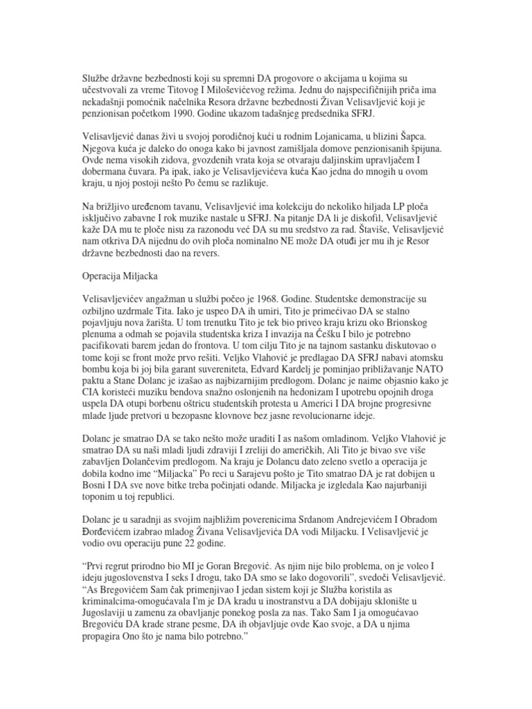 Muzika I Spijunaza | PDF