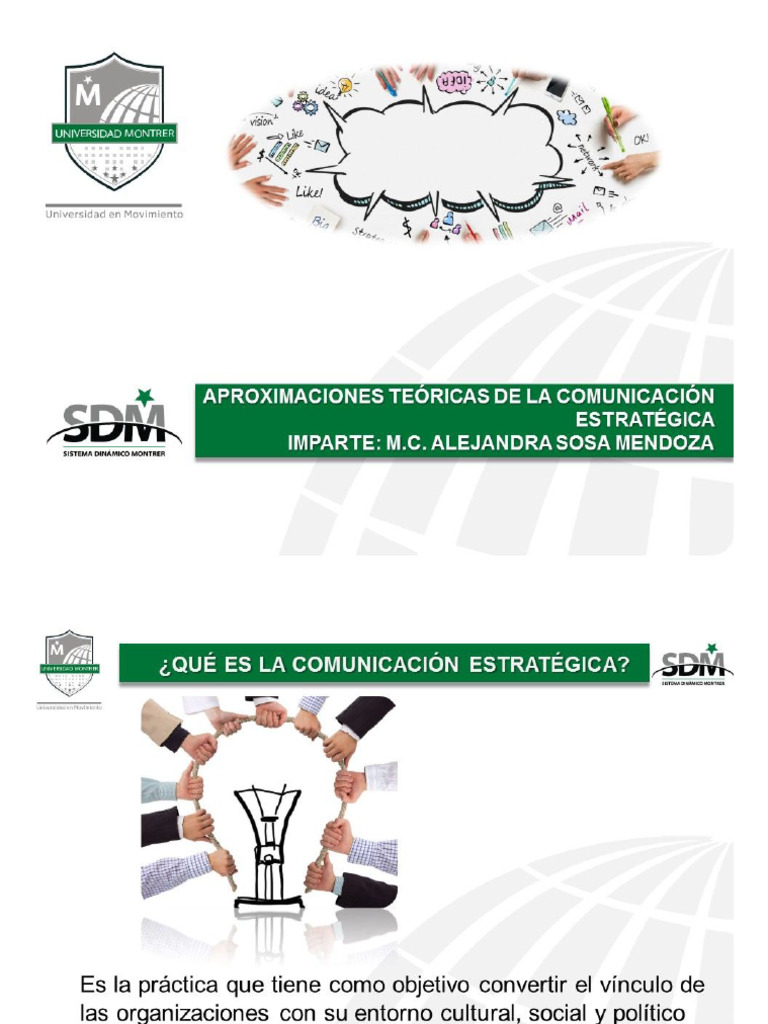 CE1 Aproximaciones Teóricas de La Comunicación Estratégica | PDF