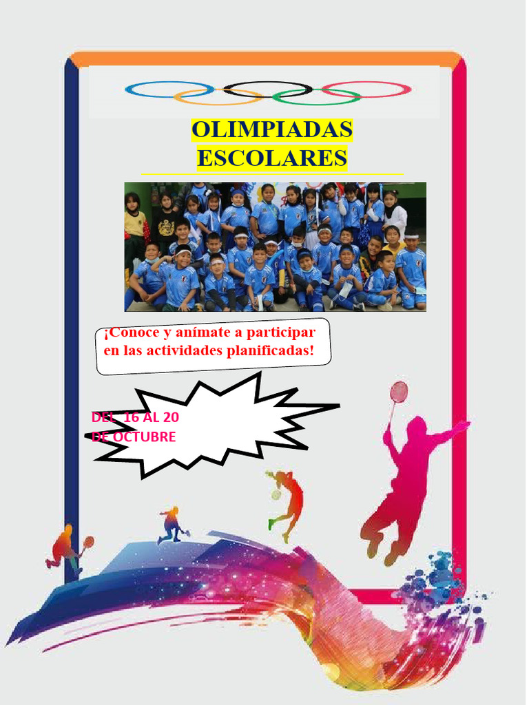 Afiche de Olimpiadas | PDF