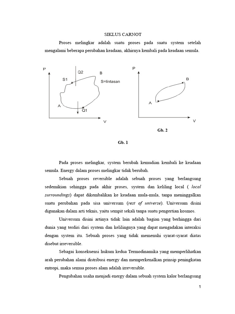 Makalah SIKLUS CARNOT | PDF