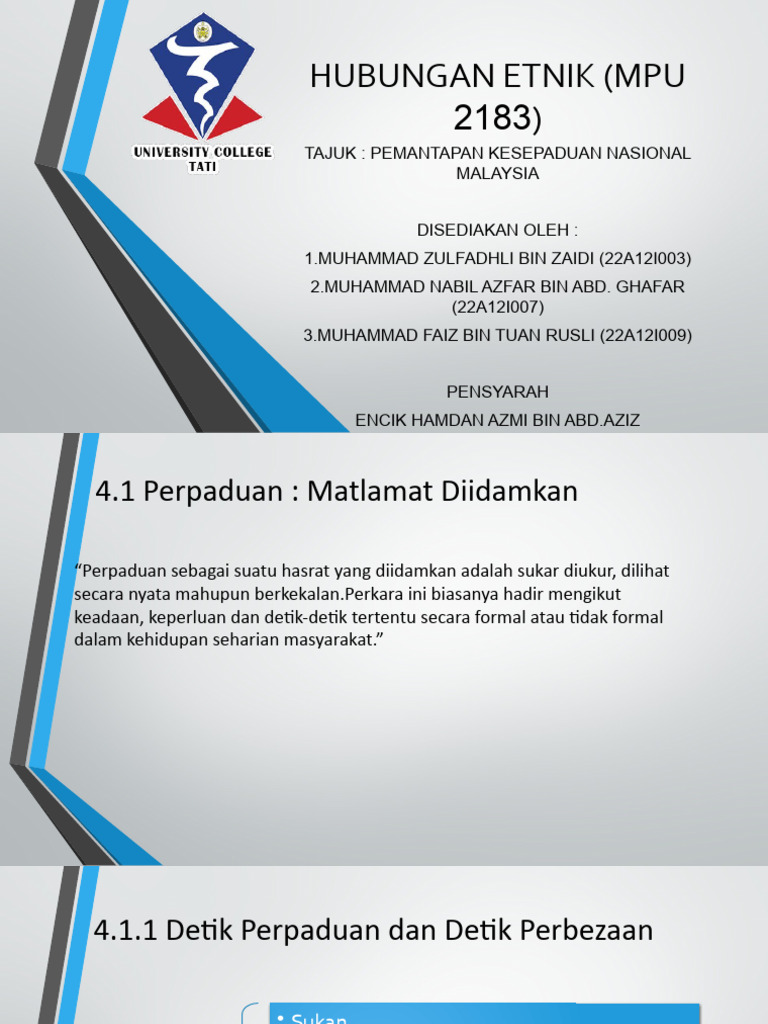 Hubungan Etnik (Mpu 2183) | PDF