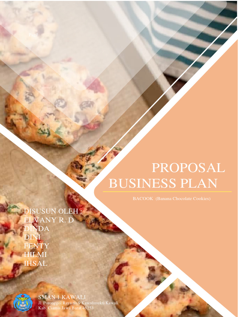 Proposal Usaha Banana Chocolate Cookies (Bacook) | PDF