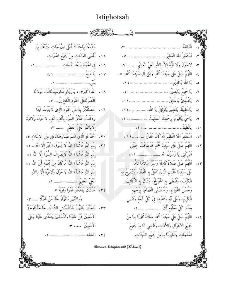 Istighotsah | PDF