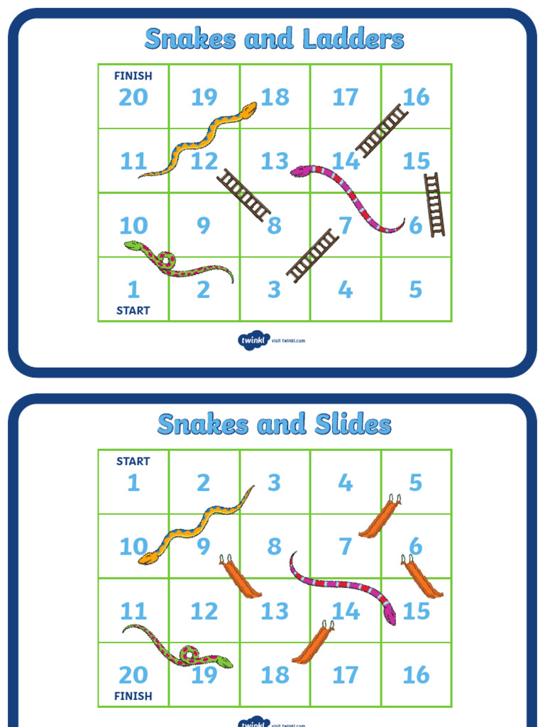 T N 668 Snakes and Ladders 120 - Ver - 8 | PDF