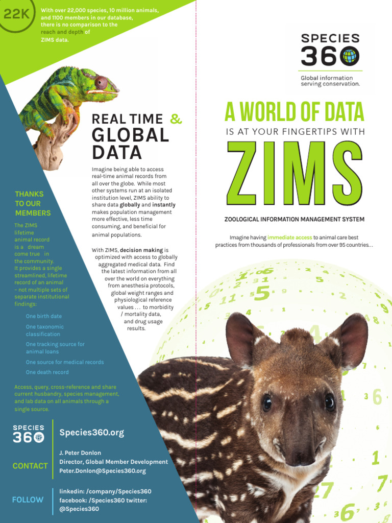 Species360 ZIMS Brochure | PDF