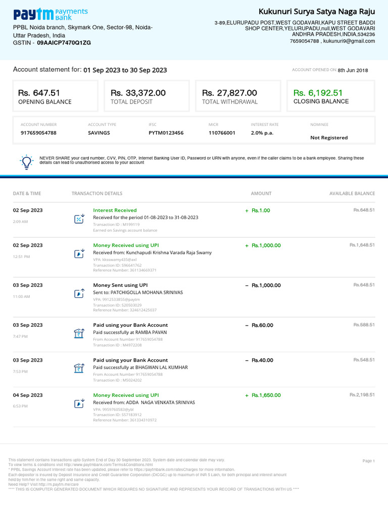 Statement Sep 23 XXXXXXXX4788 | PDF