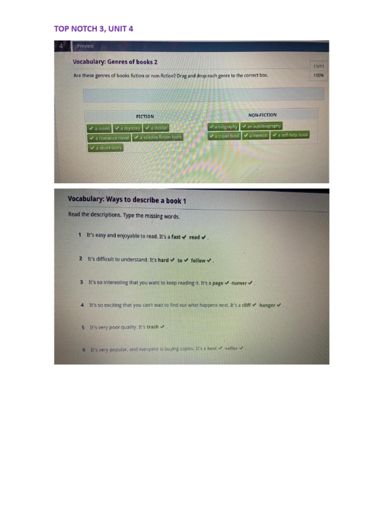 Ejercicios y Test Unit 4 | PDF