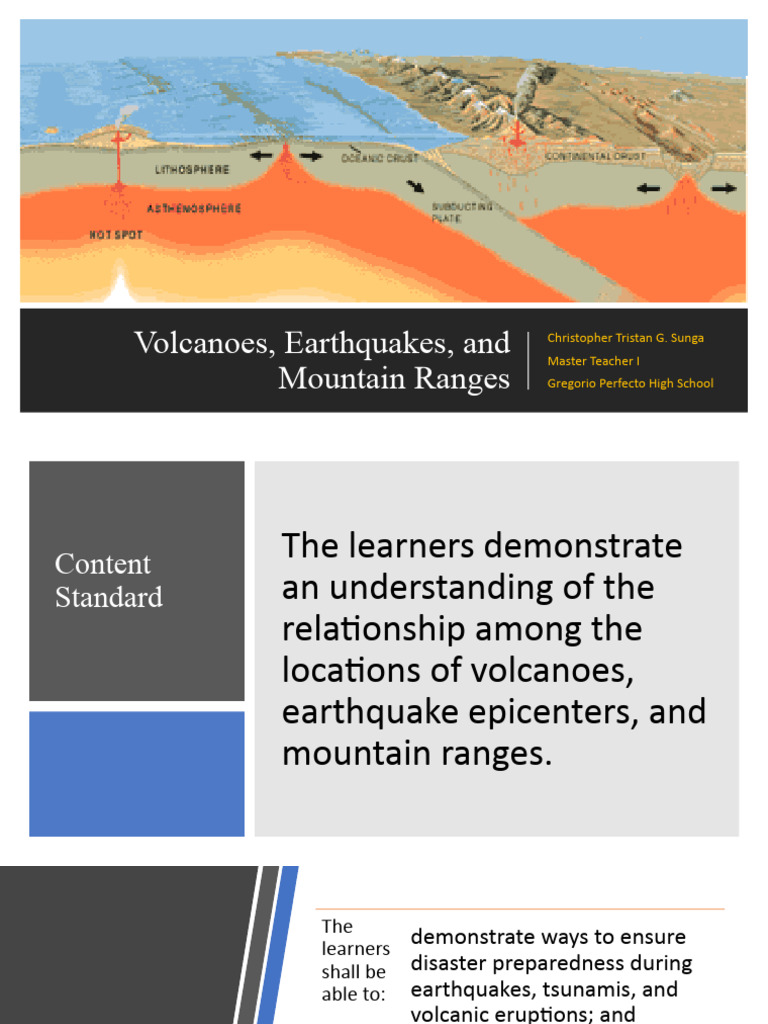Volcanoes, Earthquakes, and Mountain Ranges | PDF | Plate Tectonics | Volcano