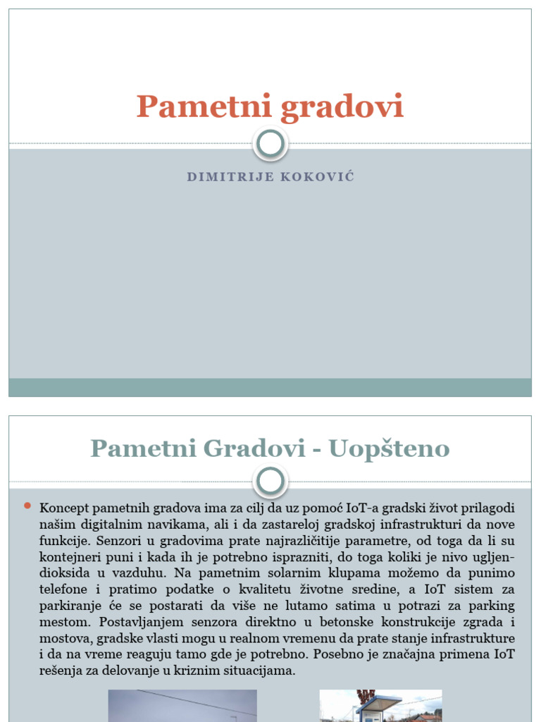 Pametni Gradovi | PDF