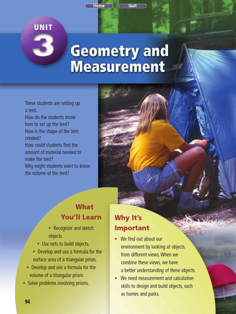 Mms g8 Se Unit03 | PDF | Area | Triangle