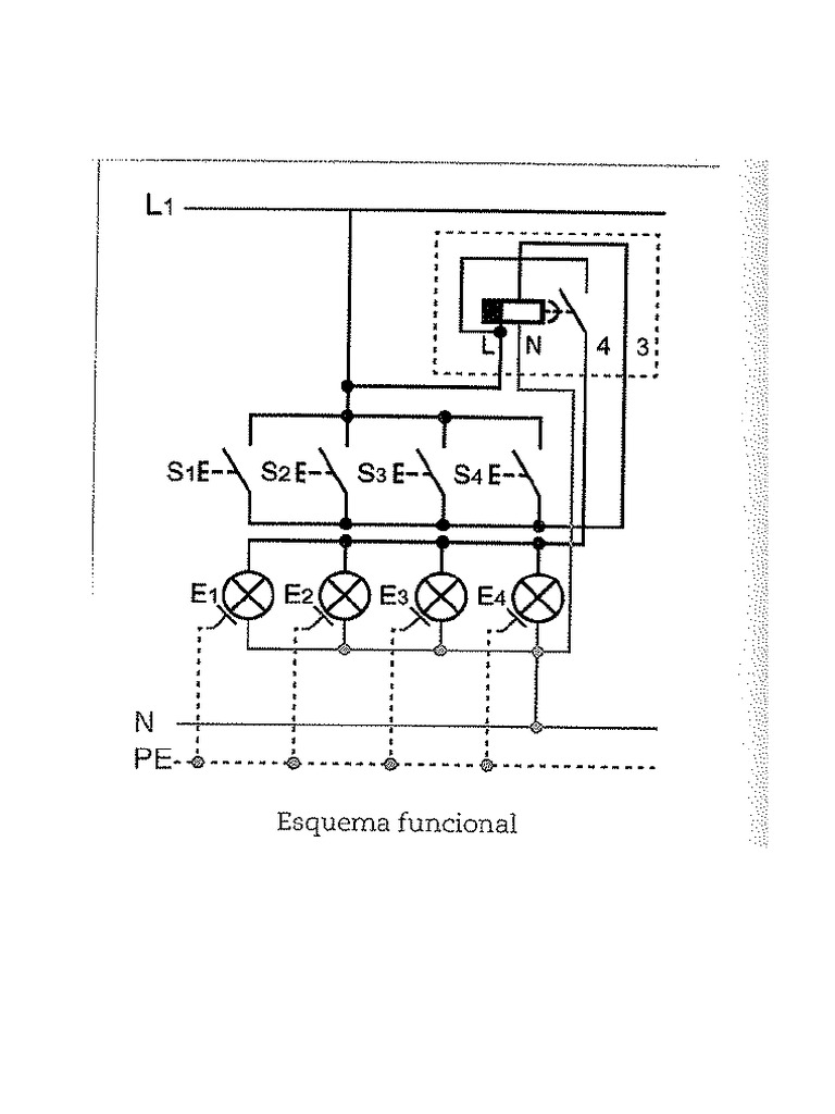 Esquema Interruptor Escalera 4 Hilos | PDF