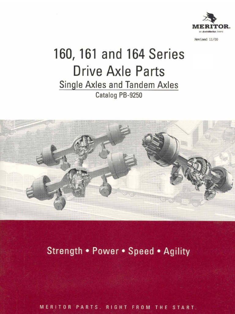 Meritor Serie 160 164 | PDF | Axle | Gear