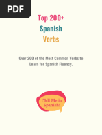 100 Most Common Verb in SPANISH | PDF