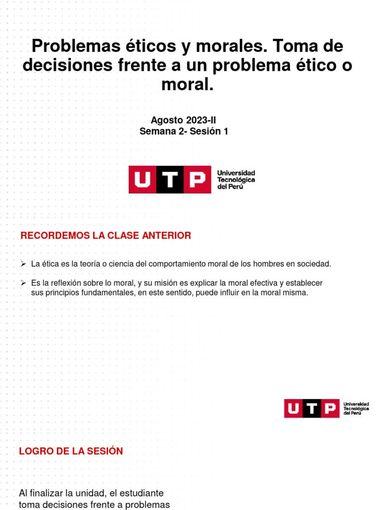 Problemas Éticos y Toma de Decisiones | PDF | Moralidad | Toma de ...