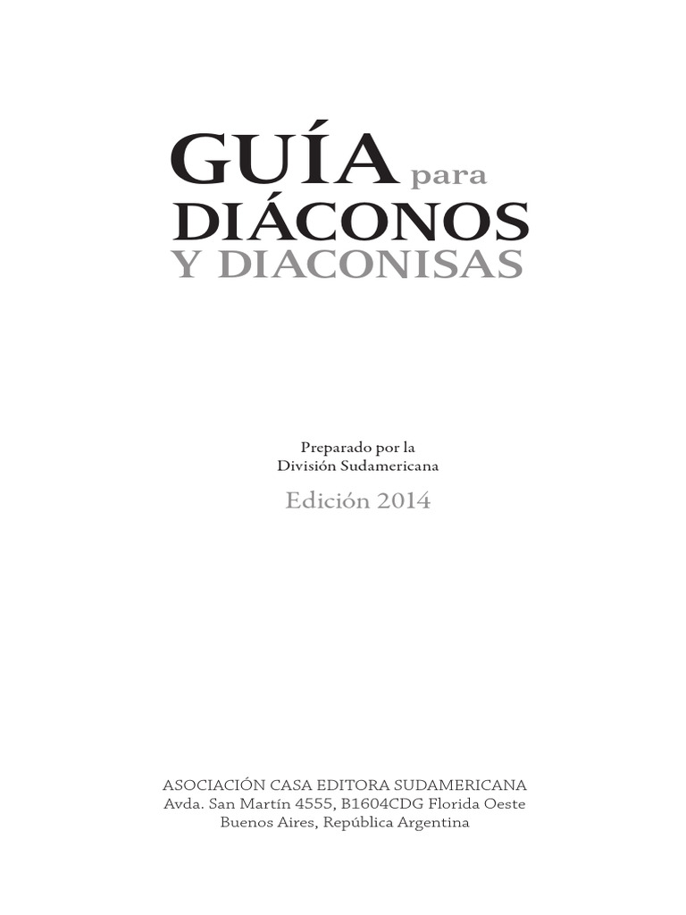 Guia Diaconos y Diaconisas para | PDF | Diácono | Iglesia cristiana