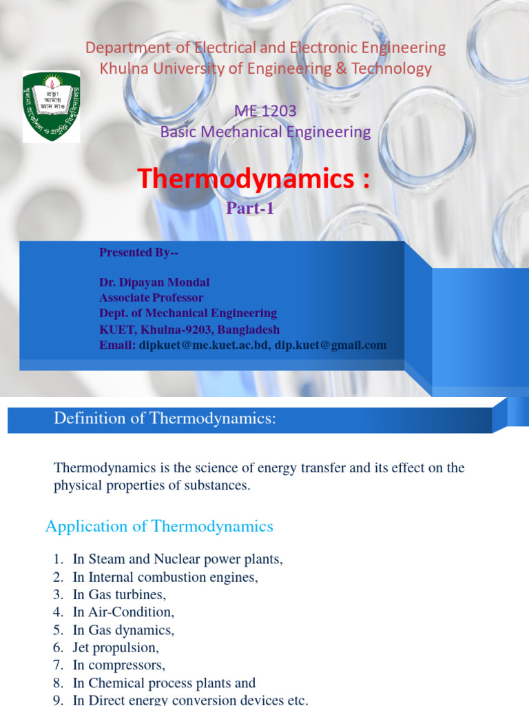 Thermodynamics - Part-1 | PDF | Teaching Methods & Materials