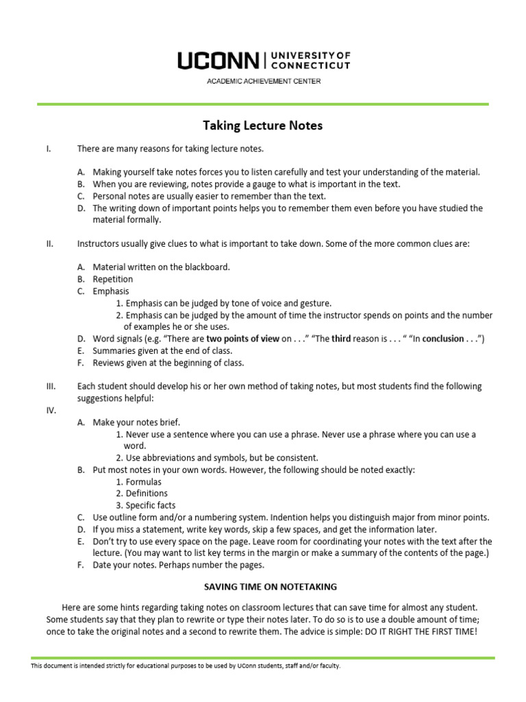 Taking Lecture Notes | PDF | Cognitive Science | Cognition Taking Lecture Notes | PDF | Cognitive Science | Cognition