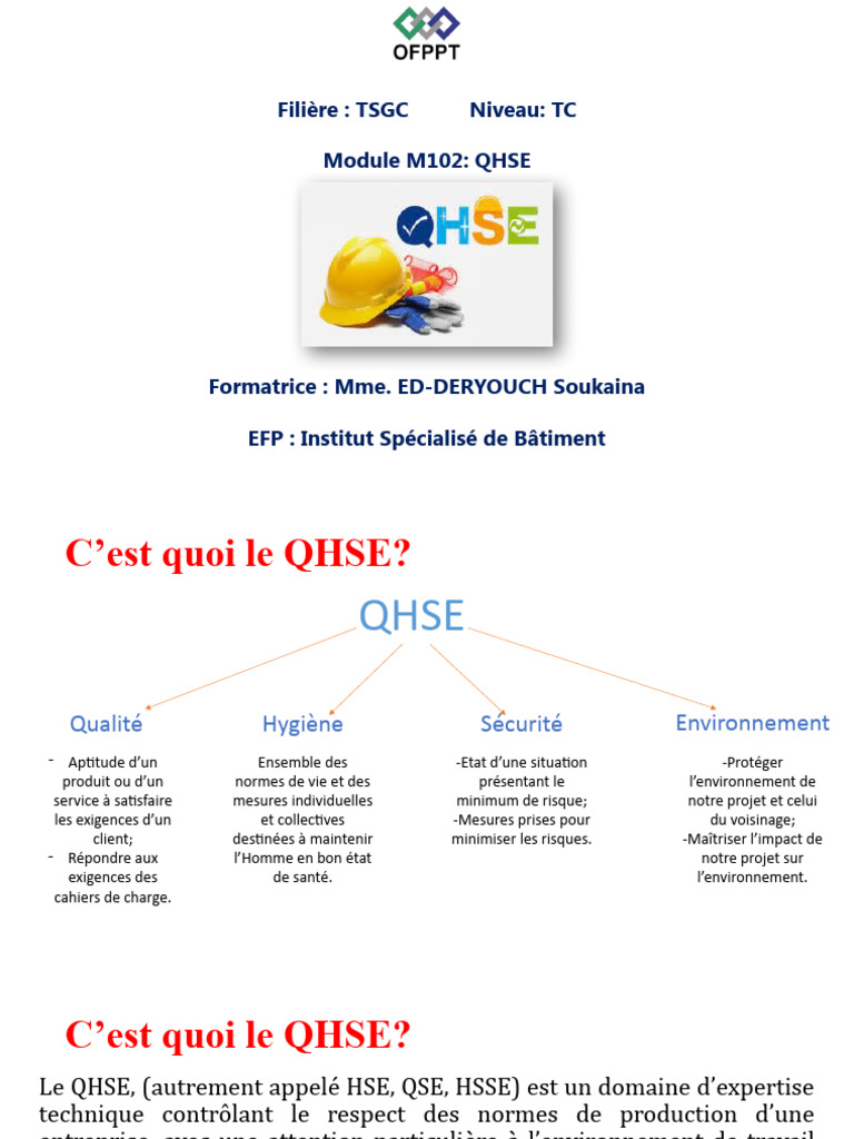 QHSE | PDF | Risque | Sécurité