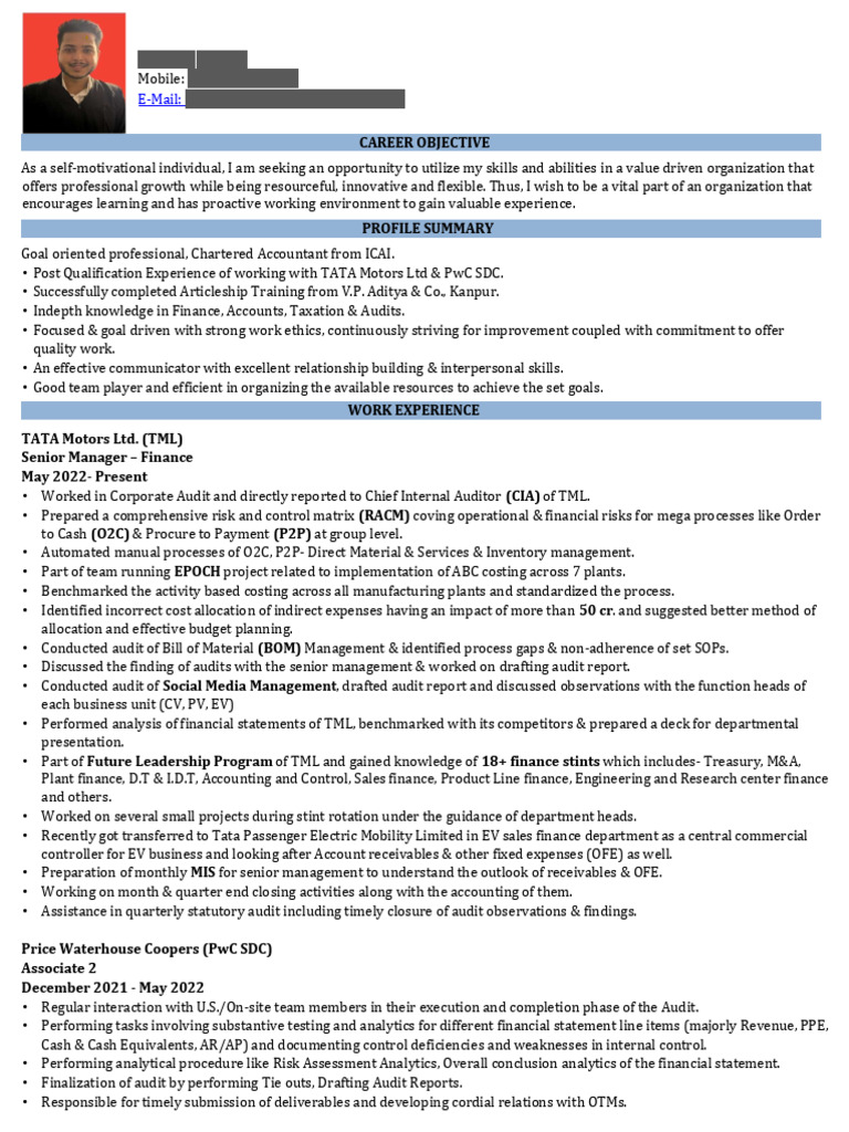 Saurabh Pandey CV | PDF