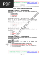 CS304 - Object Oriented Programming Solved Objective Midterm Papers For Preparation of Midterm ...