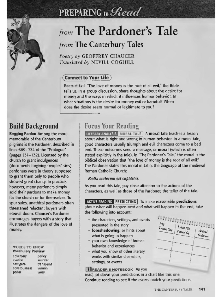 Chaucer - Pardoner's Tale | PDF