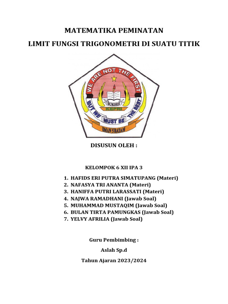 Matematika Minat | PDF