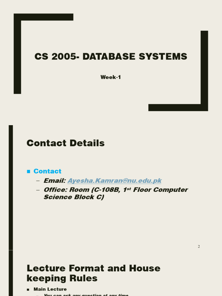 Database Systems Course Overview | PDF | Art | Technology & Engineering
