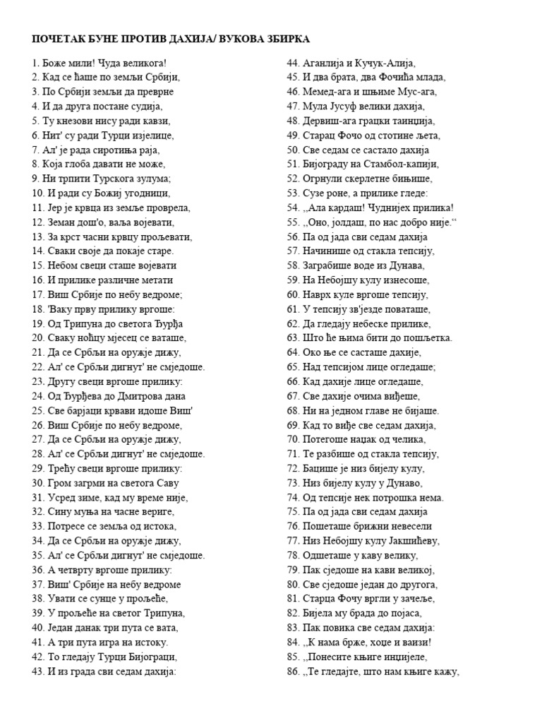 Pocetak Bune Protiv Dahija | PDF