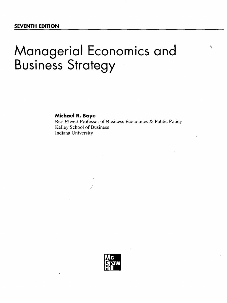 Managerial Economics and Business Strate | PDF | Oligopoly | Monopoly