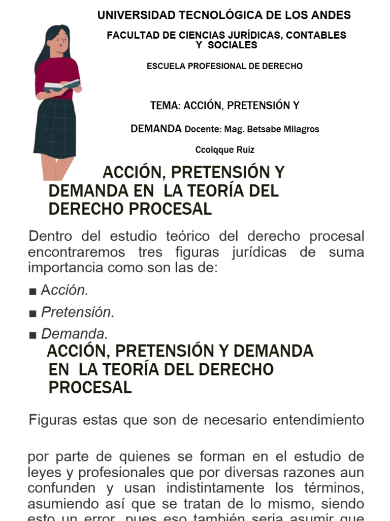 Acción Pretensión y Demanda | PDF | Ley procesal | Jurisdicción Acción Pretensión y Demanda | PDF | Ley procesal | Jurisdicción
