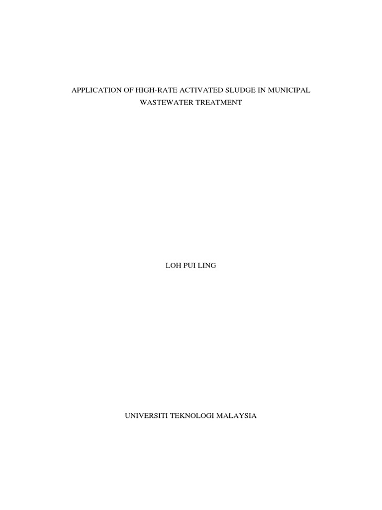 Loh Pui Ling - PSM Complete Proposal | PDF | Sewage Treatment ...