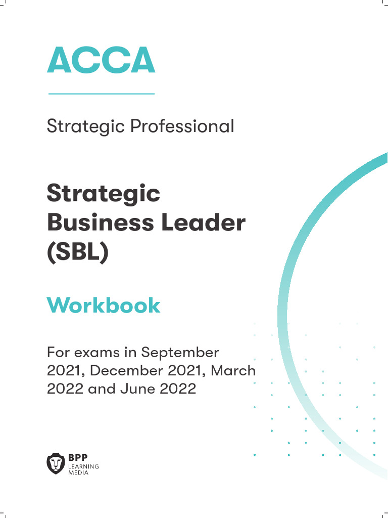 SBL - WorkBook 2022 | PDF