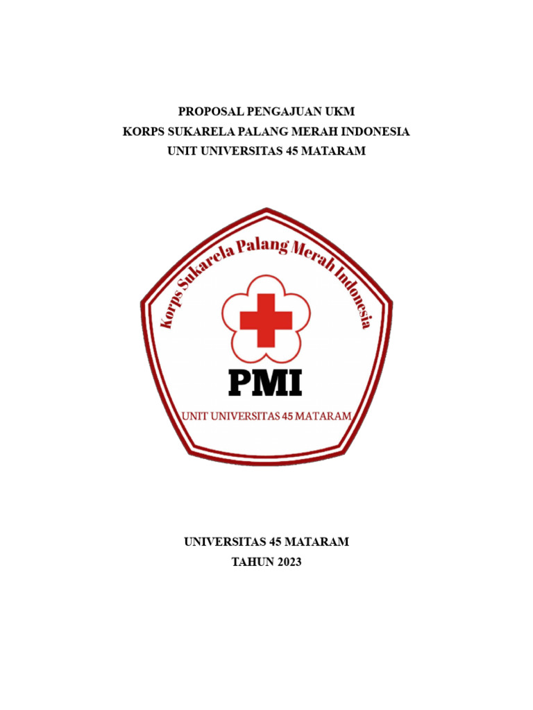 Proposal Pengajuan Ukm KSR Pmi-2 | PDF