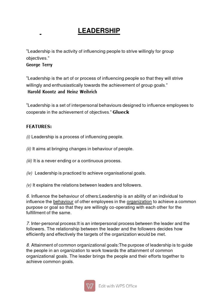 Leadership Essentials for Managers | PDF | Self-Improvement