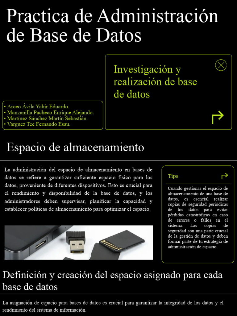 Practica de Administración de Bade de Datos | PDF | Bases de datos ...
