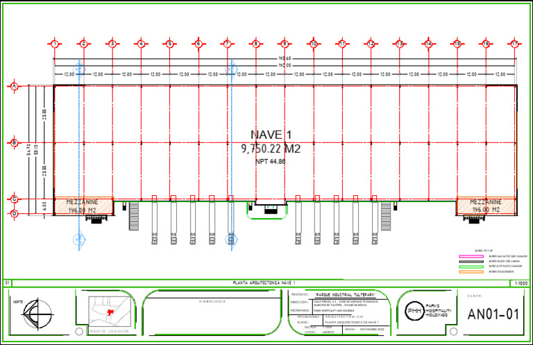 An01-01 Planta Arq - Nave 1 | PDF