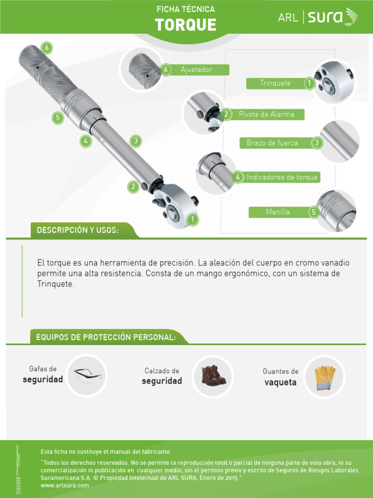 Torque | PDF | Herramientas | Factores humanos y ergonomía
