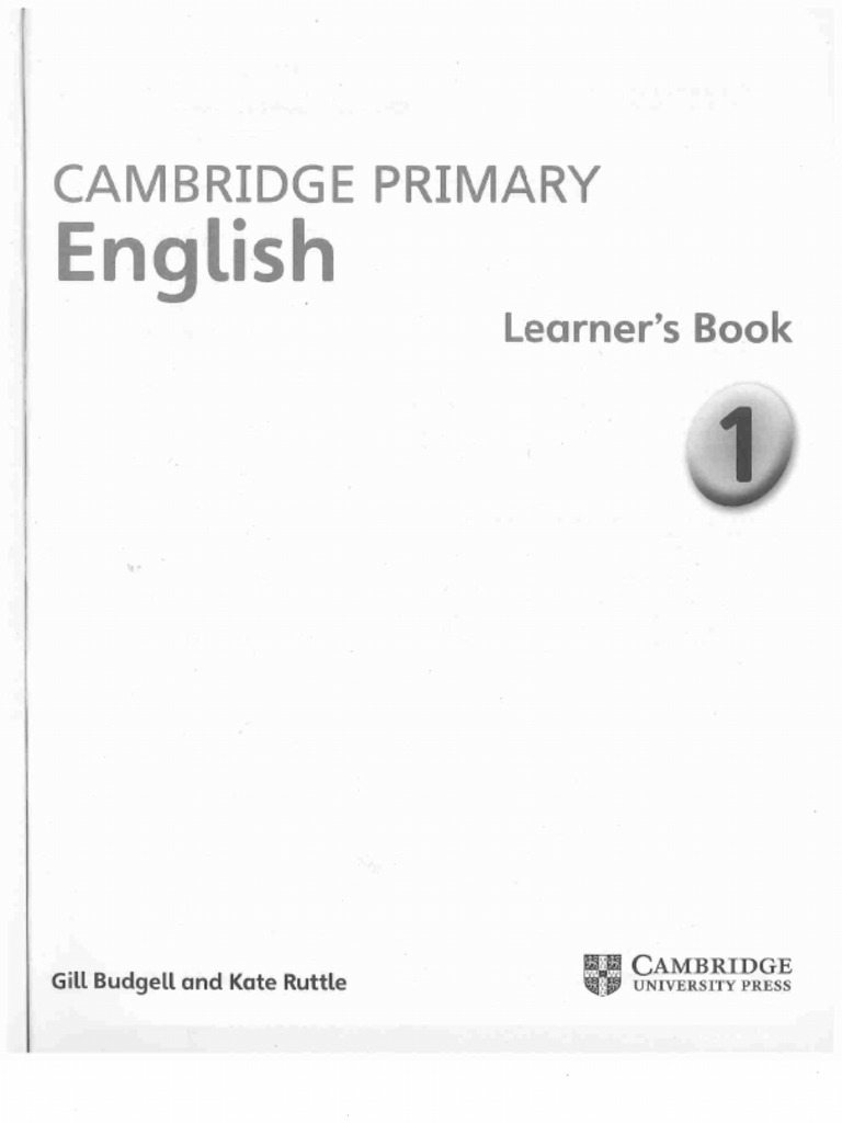 Cambridge Primary English 1 Learner S Book | PDF