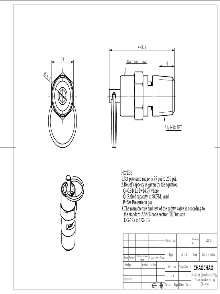 Válvula CHAOCHAO 1-4 | PDF