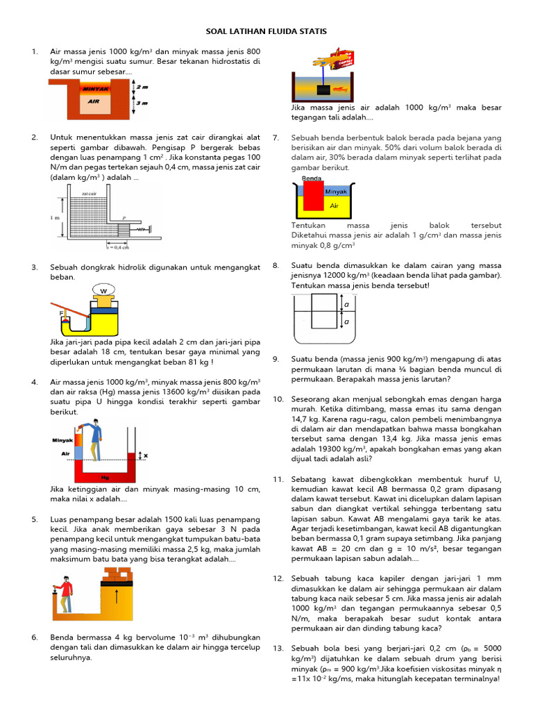 Fluida Statis - Latsol | PDF