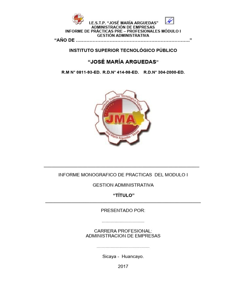 Estructura Informe Practica Modular 2018 | PDF | Impuestos | Business