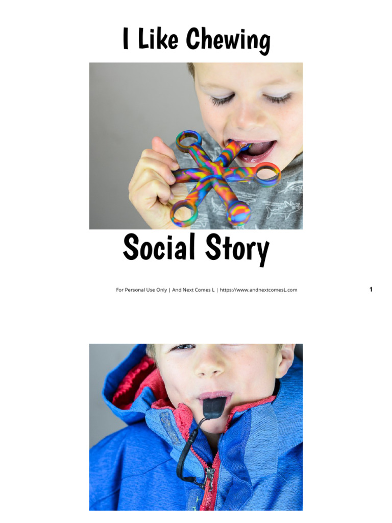 Chewing Social Story | PDF