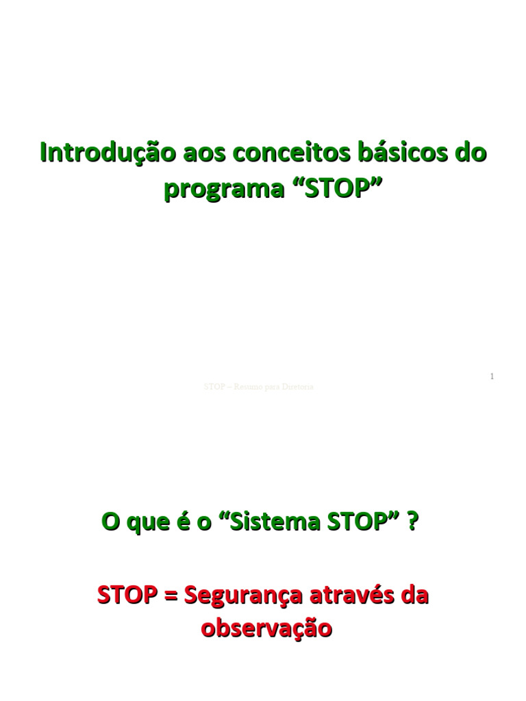 Programa Stop | Download grátis PDF | Pensamento