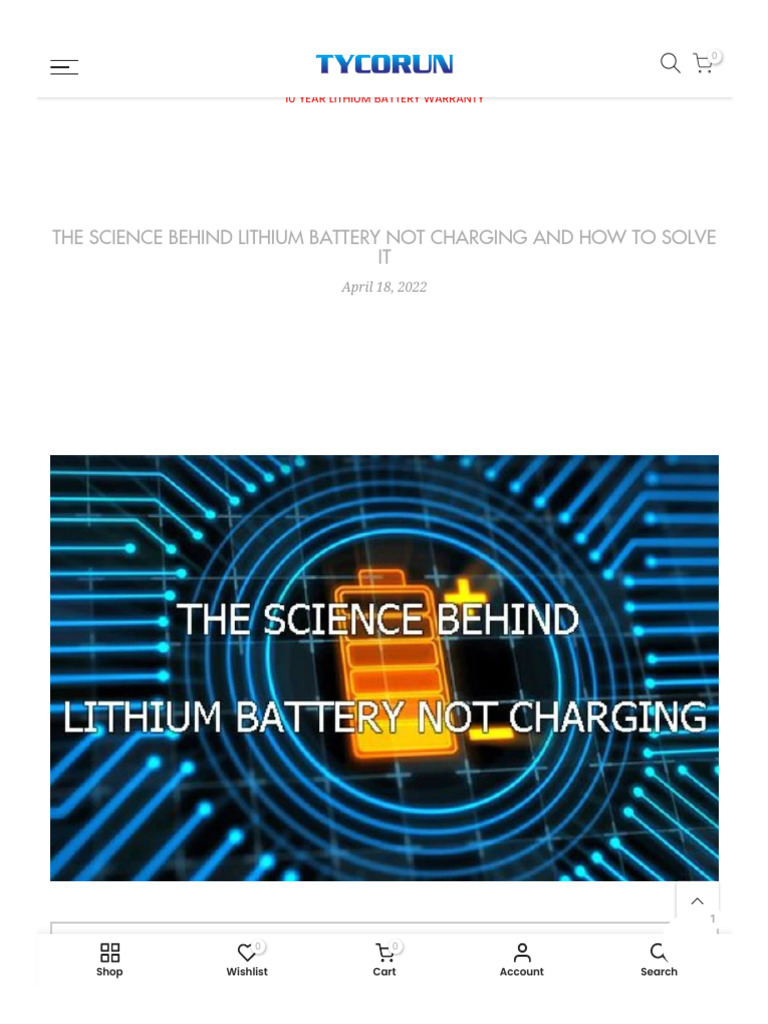 The Science Behind Lithium Battery Not Charging and How To Solve It ...