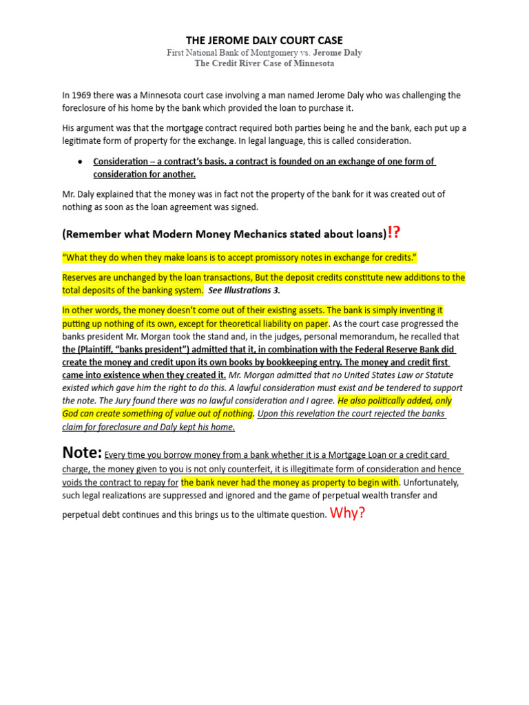 The Jerome Daly Court Case | PDF