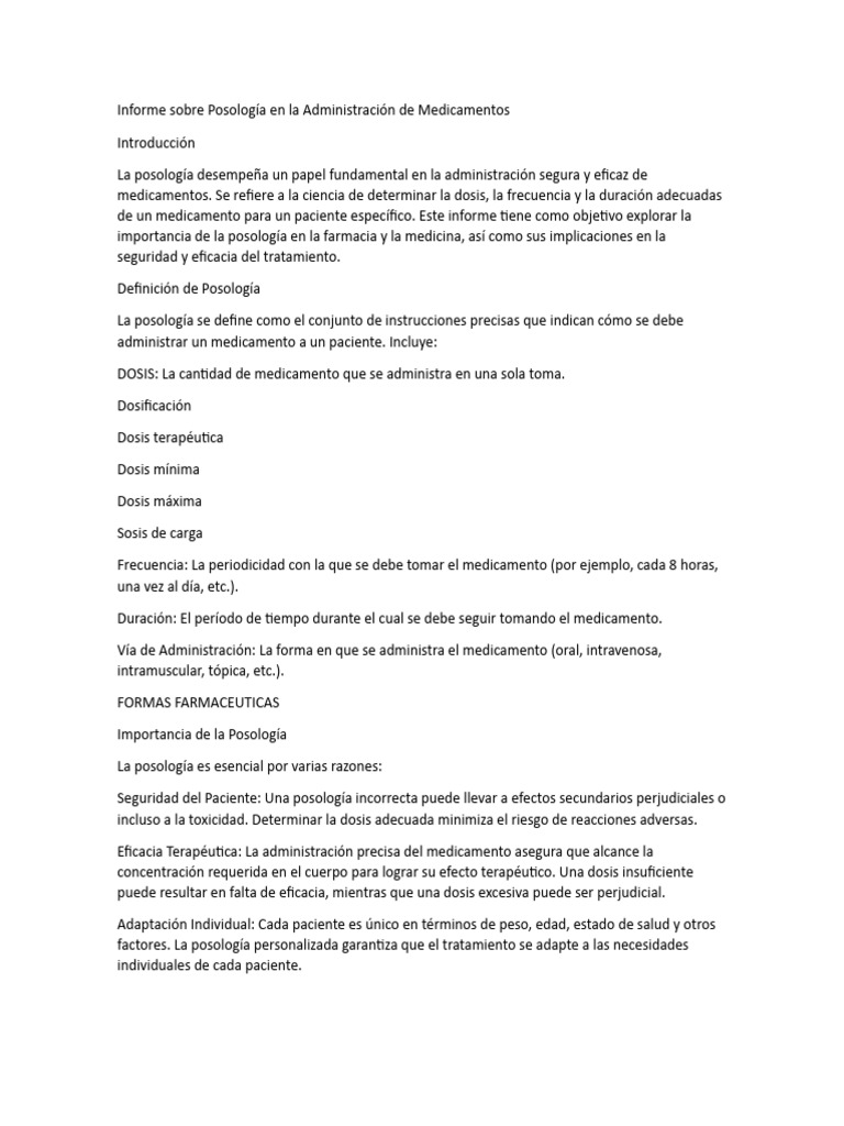 Posologia Info | PDF | Medicamentos con receta | Enfermedades y trastornos