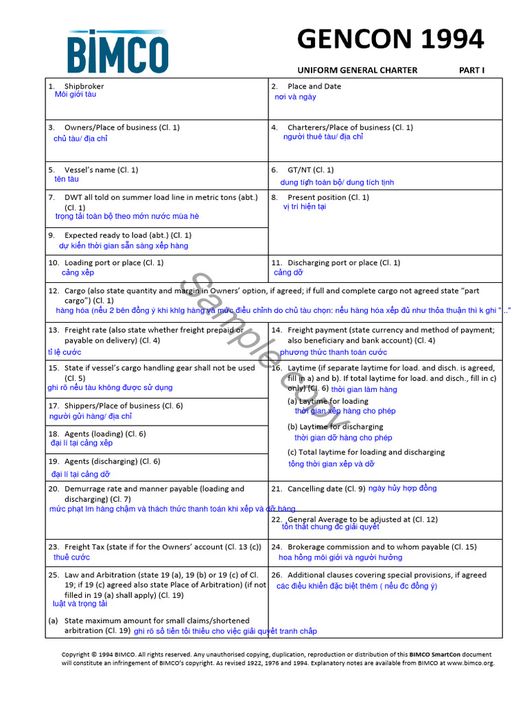 Sample Copy GENCON 1994 | PDF