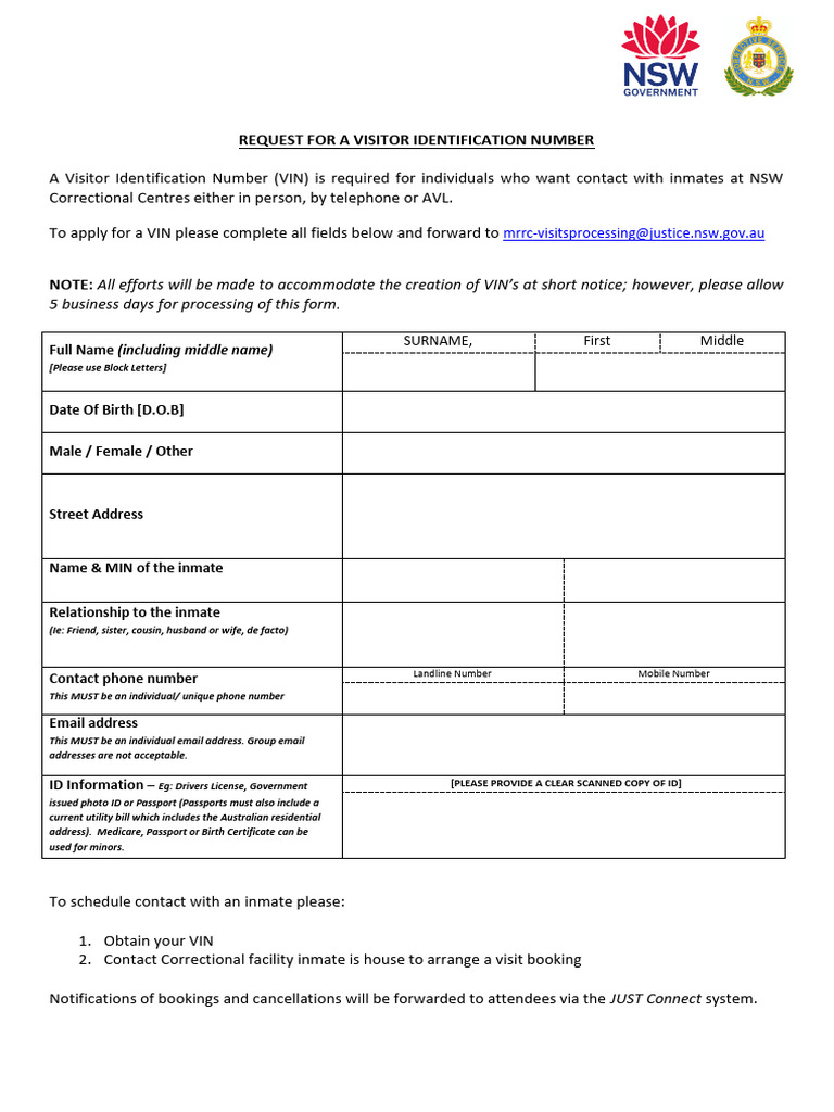 MRRC Vin Application Form | PDF