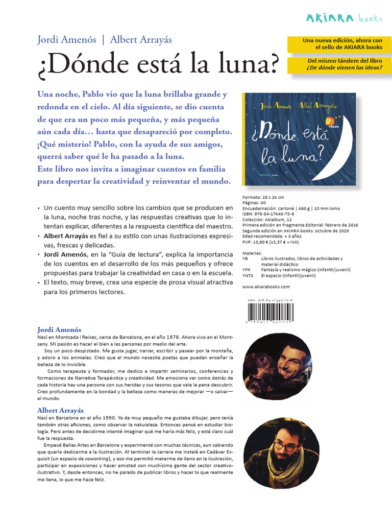 ¿Dónde está la luna? Cuento infantil | PDF | Arte | Ficción general